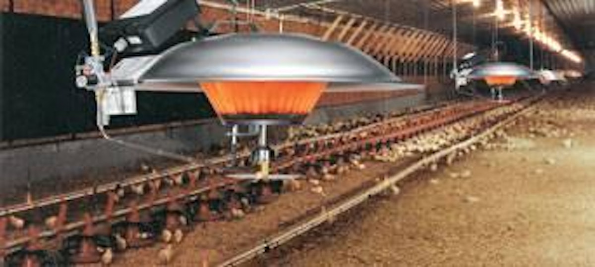 Space Ray SRB40 radiant brooder From: Space-Ray | WATTPoultry.com