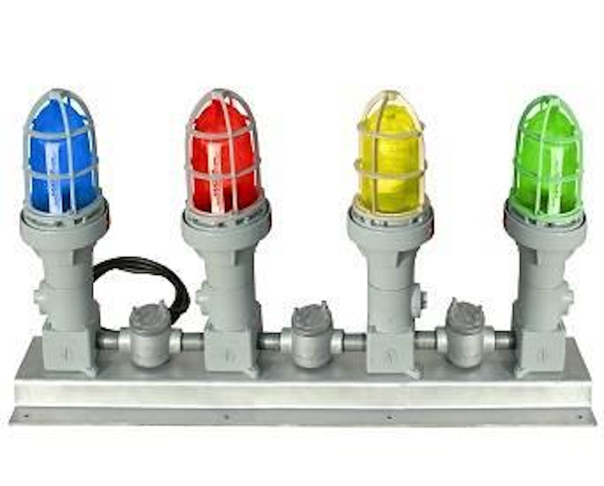 Larson Electronics four color explosion proof LED signal stack light ...