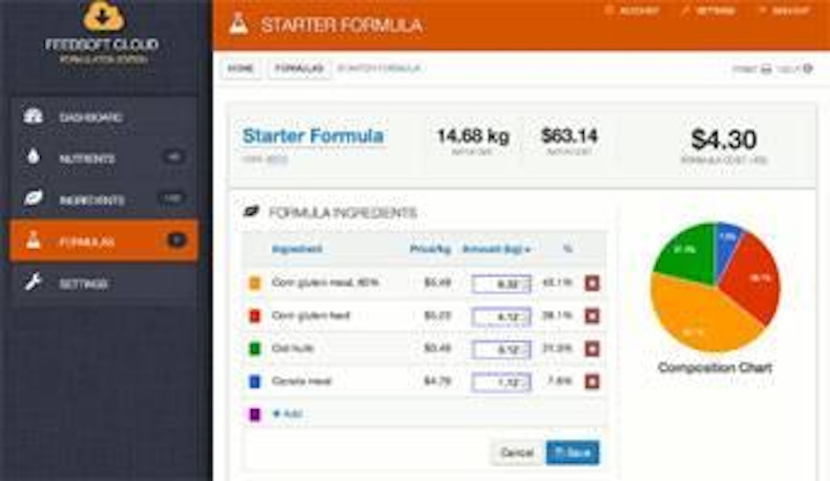 Feedsoft Cloud Formulation software | WATTPoultry.com