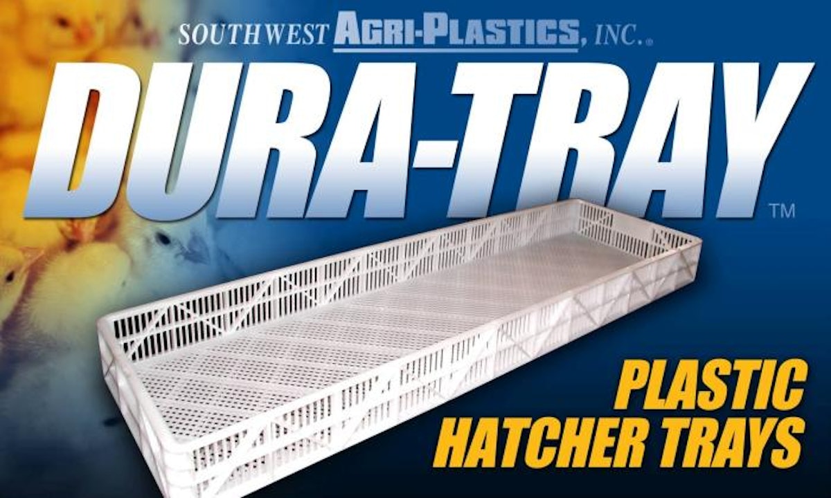 Southwest Agri-Plastics plastic hatch tray From: Southwest Agri ...