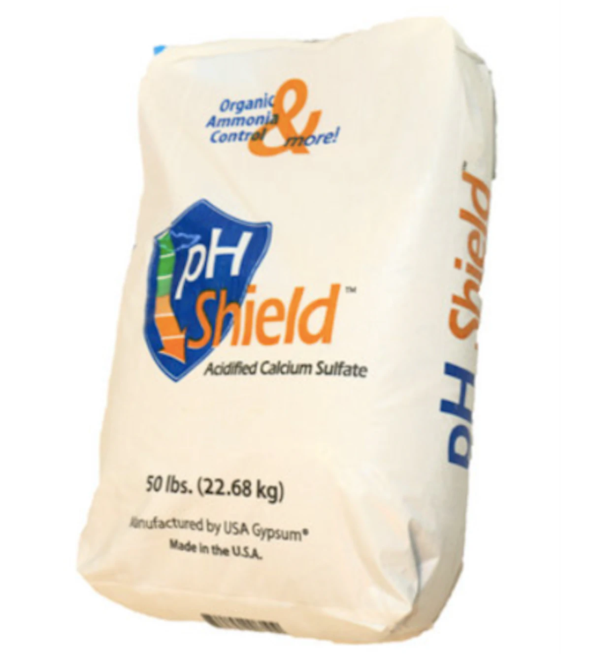 USA Gypsum pH Shield ammonia control for organic poultry litter ...