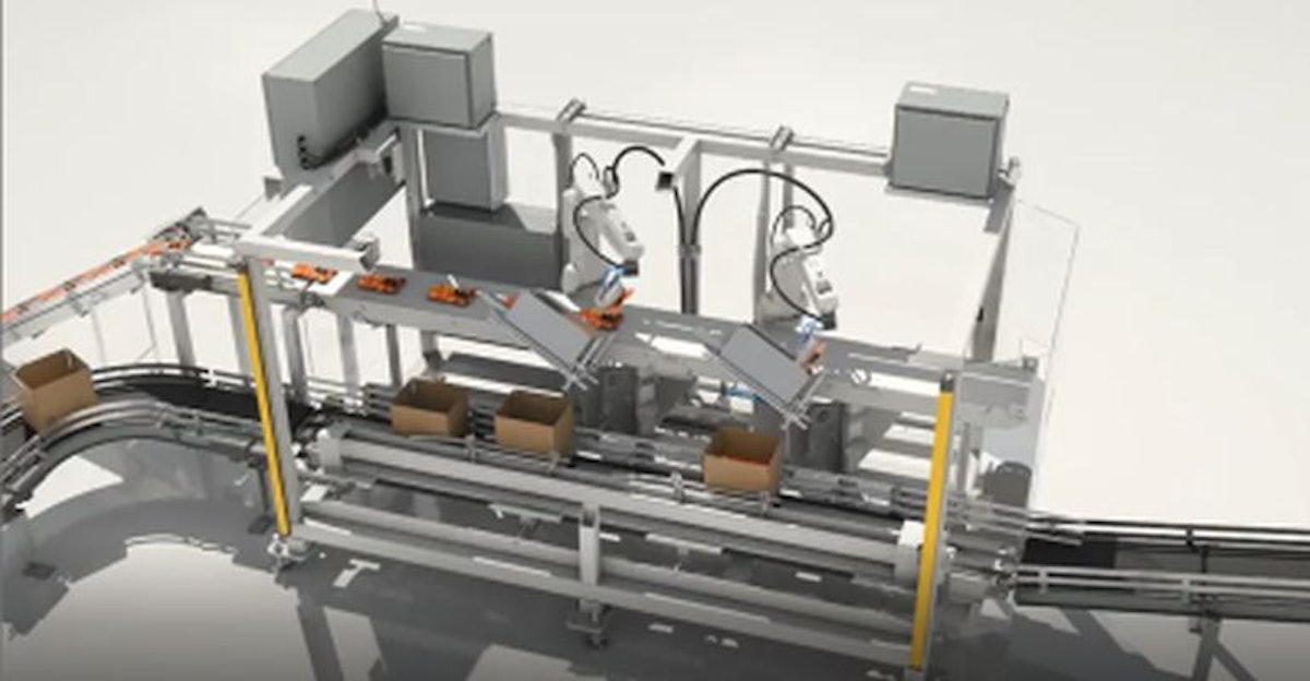 Quest Industrial Quest Quik Pack QP200-AV2 robotic case packer From ...