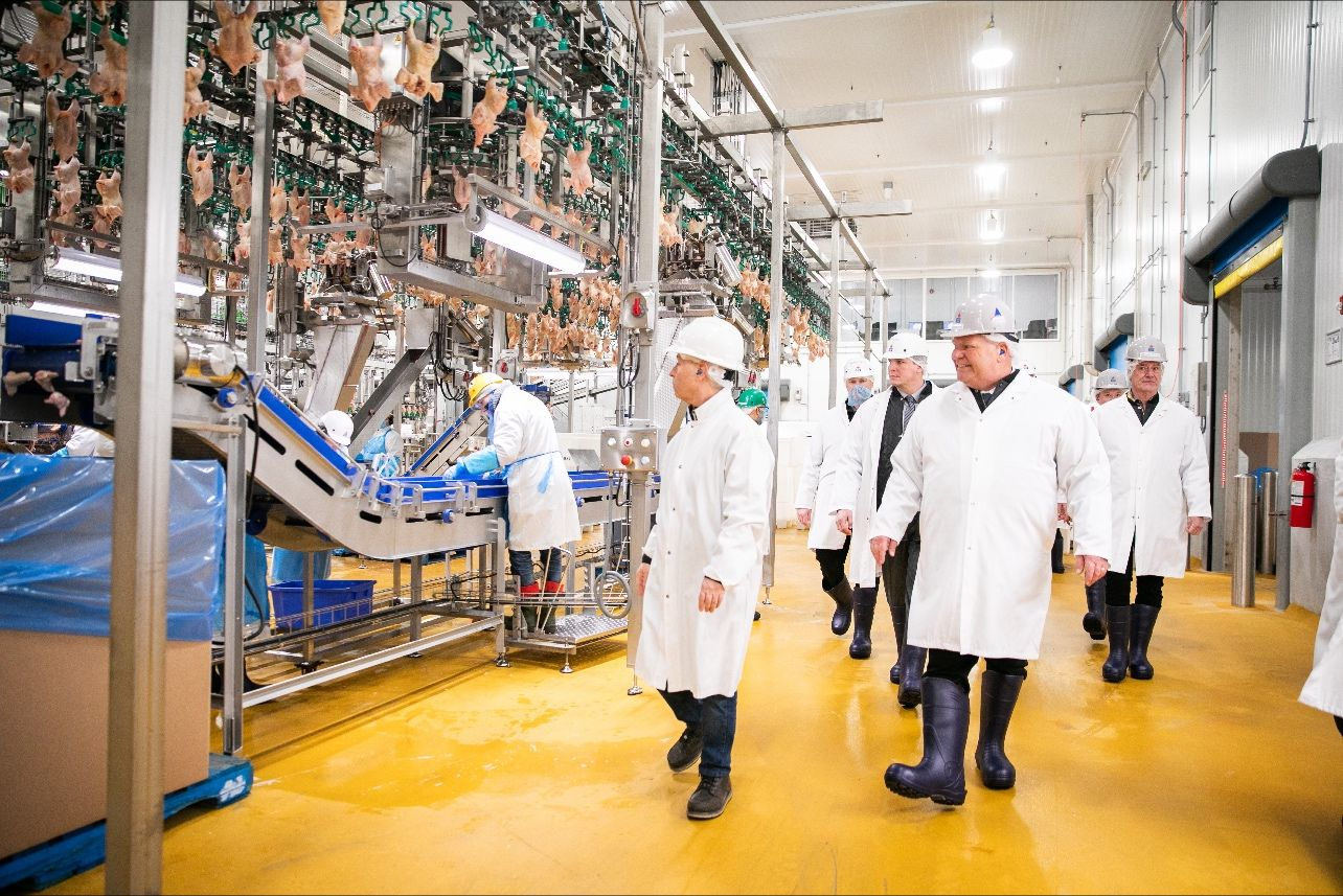 Premier of Ontario Doug Ford tours Maple Leaf Foods plant | WATTPoultry.com
