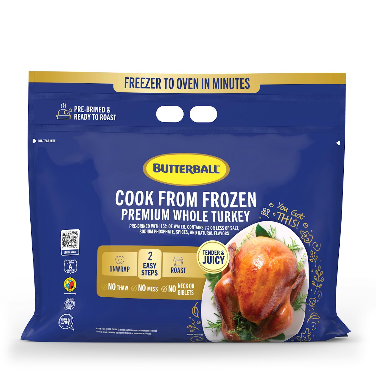 how to cook a turkey partially frozen