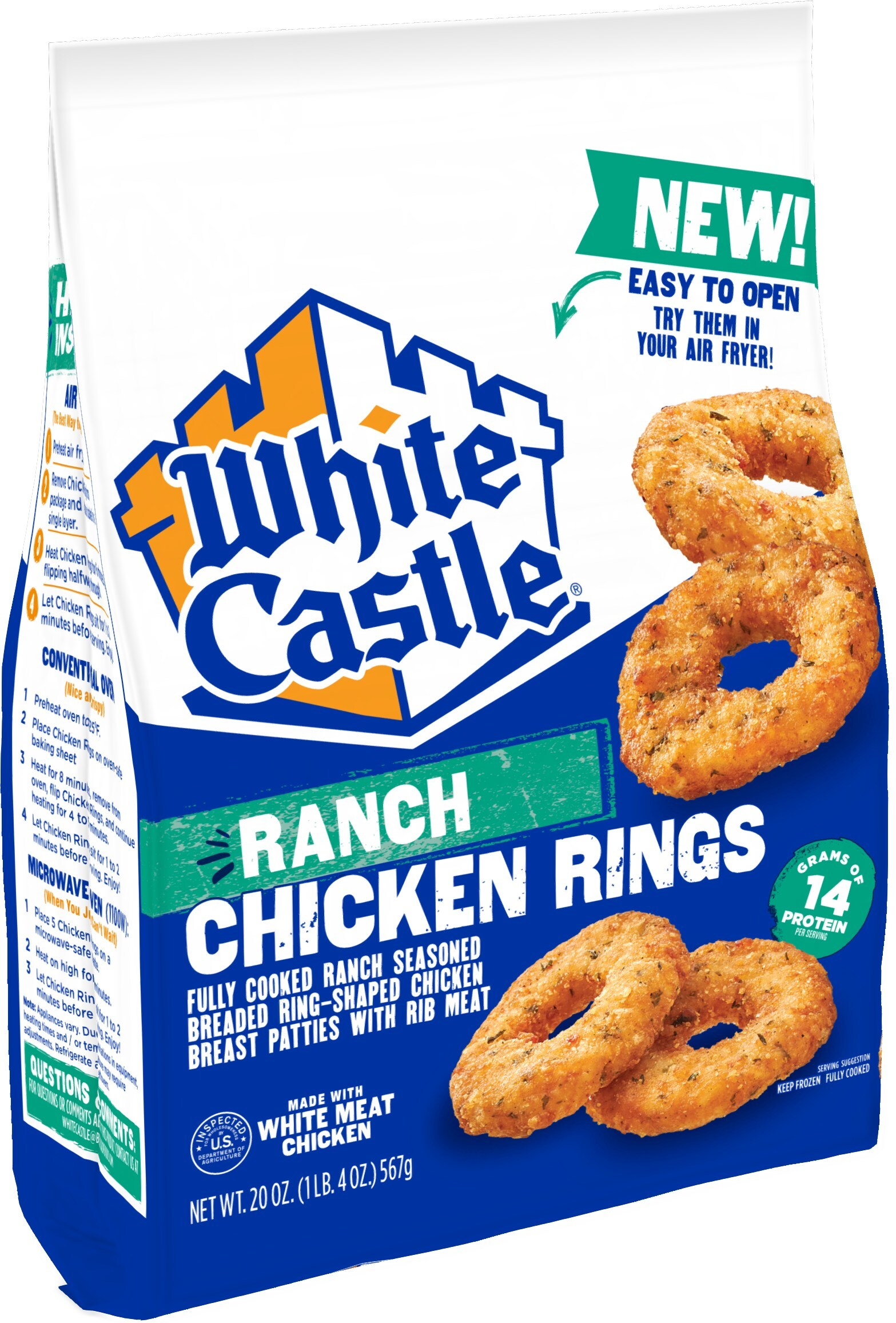 White Castle retail chicken rings now offered in ranch flavor ...