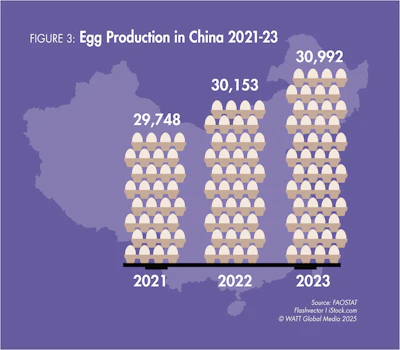 China leads egg production, producing half the world’s eggs ...